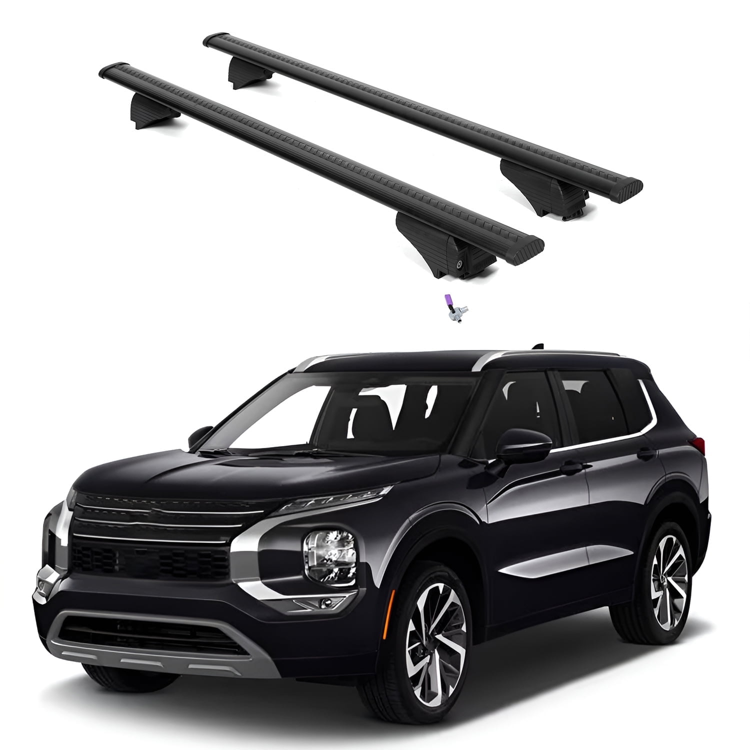 ERKUL Roof Rack Cross Bars for Mitsubishi Outlander 2022-2024 ...