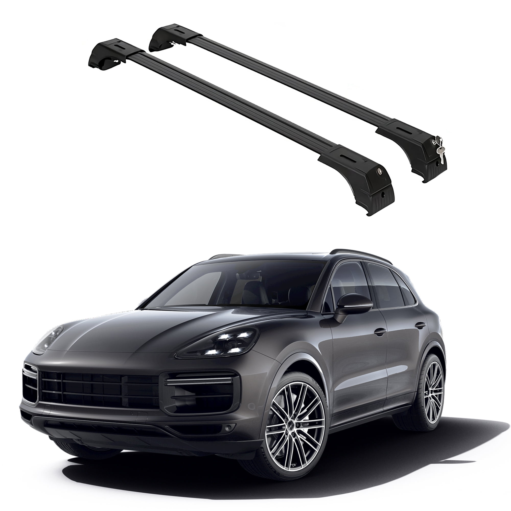 ERKUL Roof Rack Cross Bars for Porsche Cayenne 2019-2025 | Anti-Theft ...