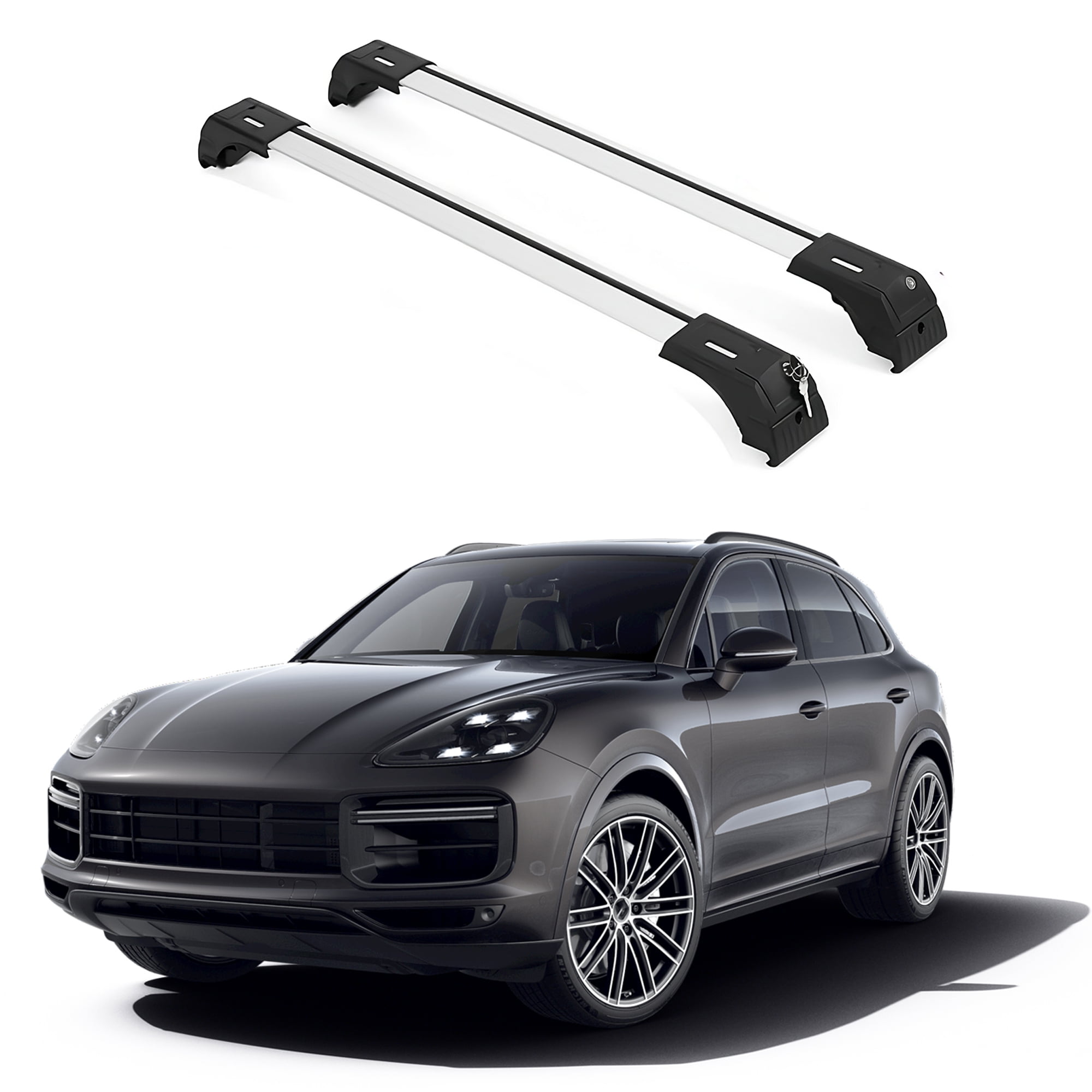 ERKUL Roof Rack Cross Bars for Porsche Cayenne 2019-2025 | Anti-Theft ...