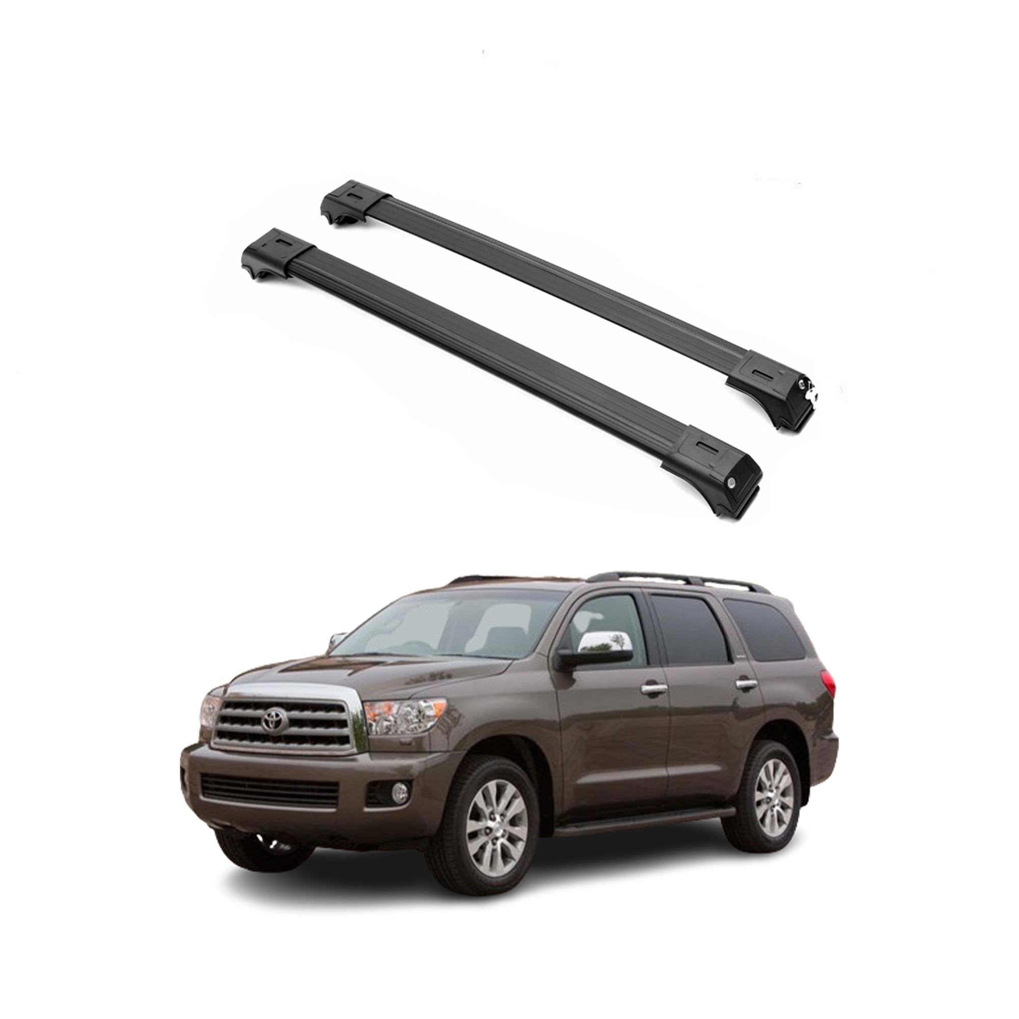 ERKUL Roof Rack Cross Bars for Toyota Sequoia 2008-2022 | Anti-Theft ...