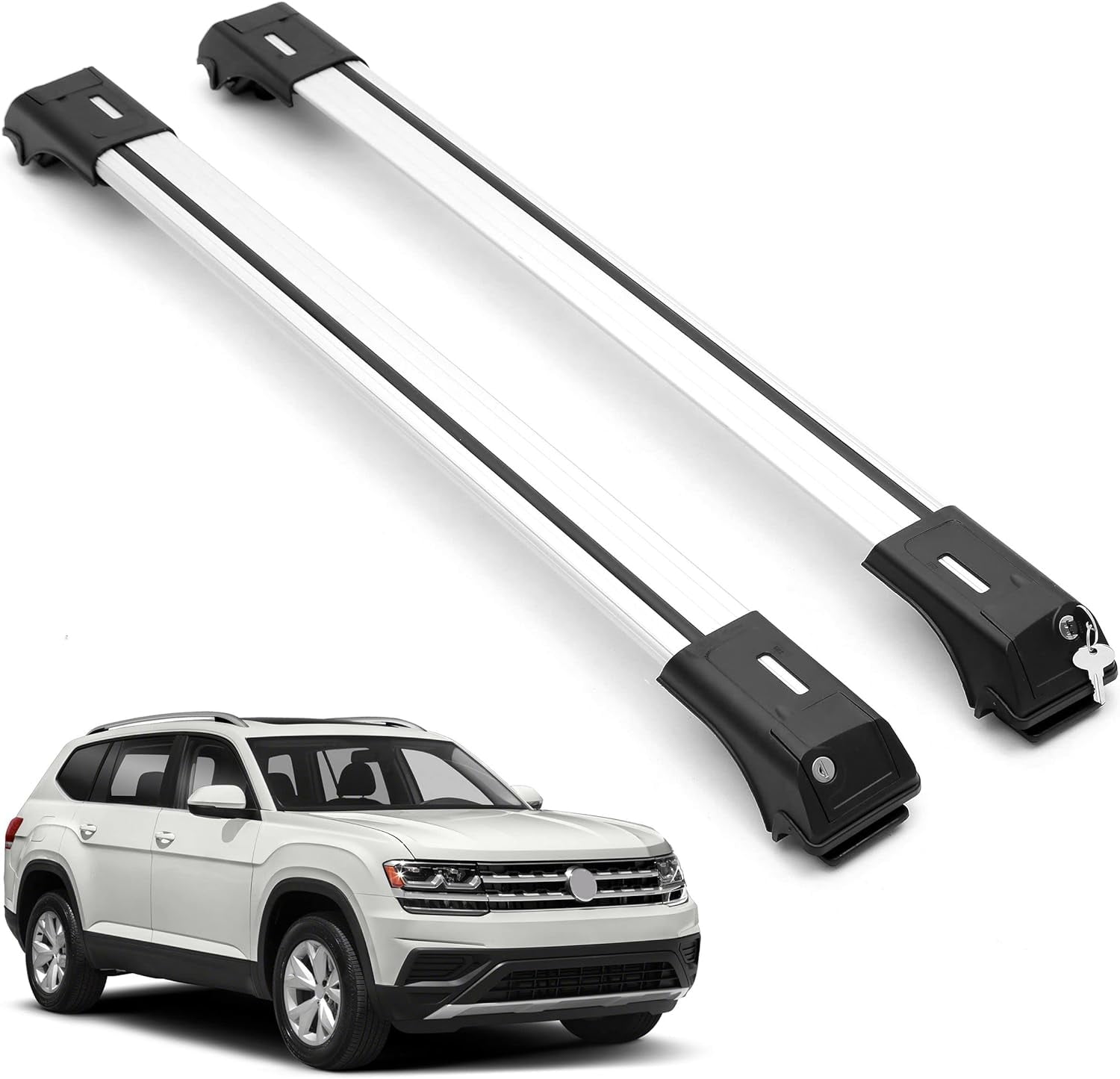 ERKUL Roof Rack Cross Bars for VW Volkswagen Atlas 2018-2024 (Not for ...