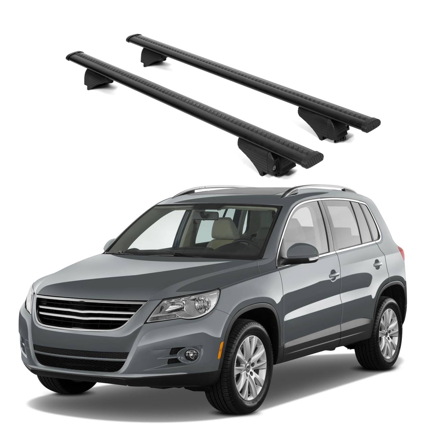 ERKUL Roof Rack Cross Bars for VW Volkswagen Tiguan 2008-2017 ...