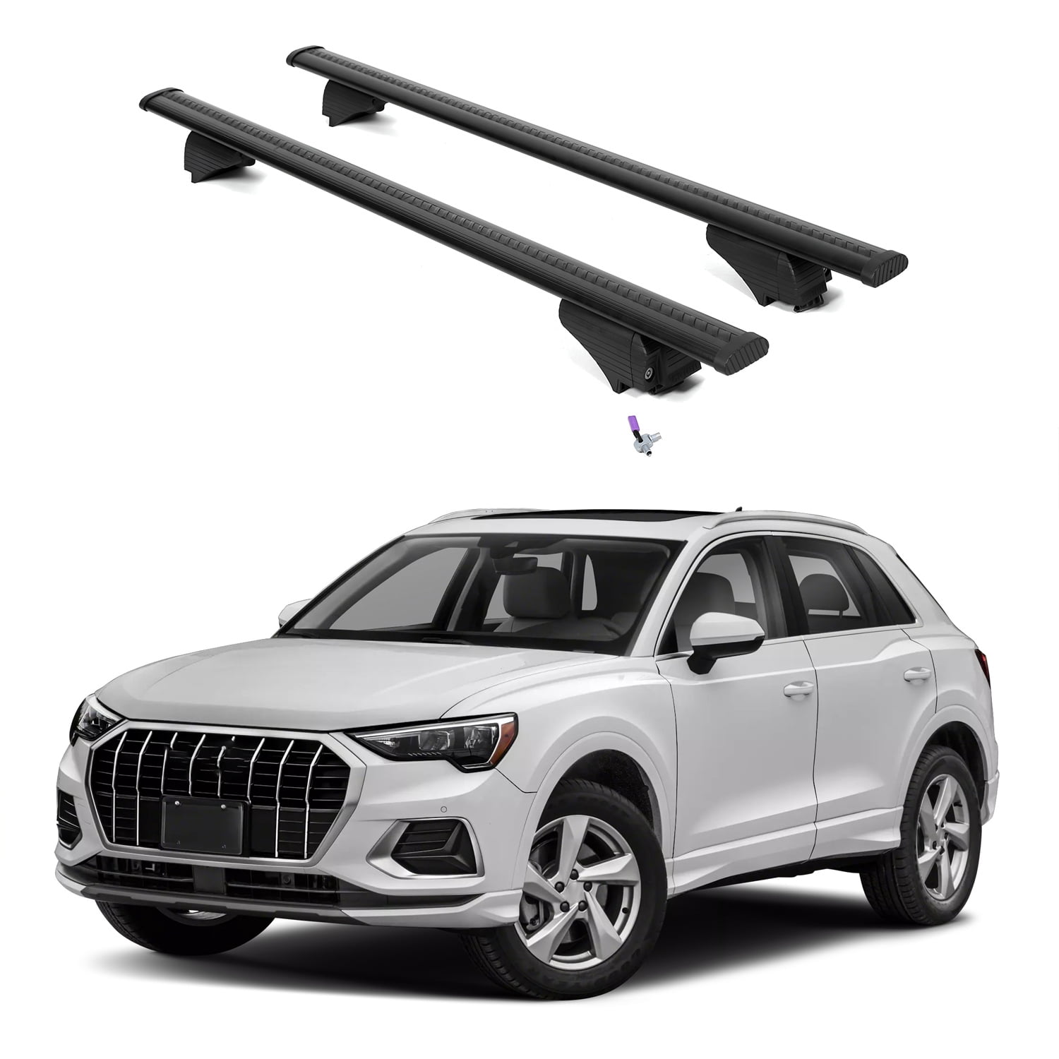 ERKUL Roof Rack Cross Bars for Audi Q3 2019-2025 | Aluminum Crossbars ...