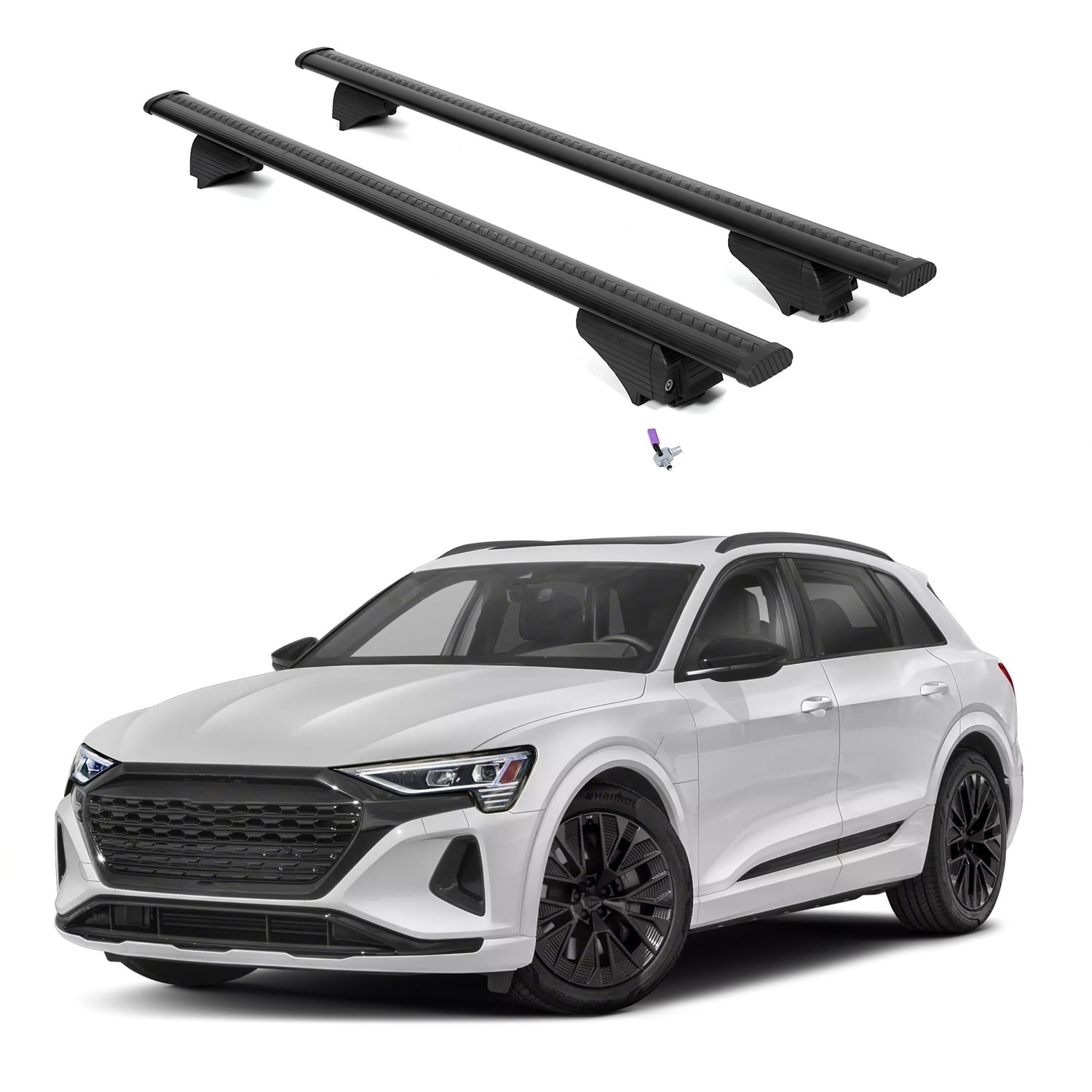 ERKUL Roof Rack Cross Bars for Audi Q8 e-tron 2024-2025 | Aluminum ...