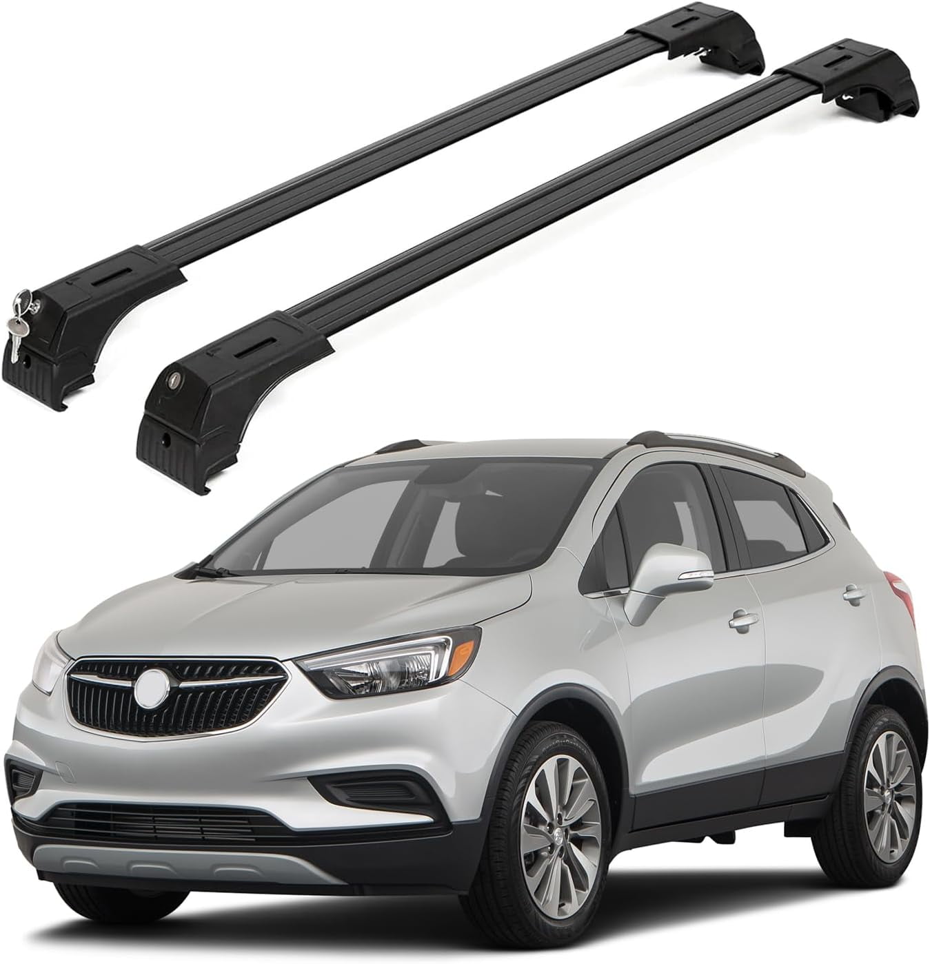 ERKUL Roof Rack Cross Bars for Buick Encore 2013-2022 | Aluminum ...
