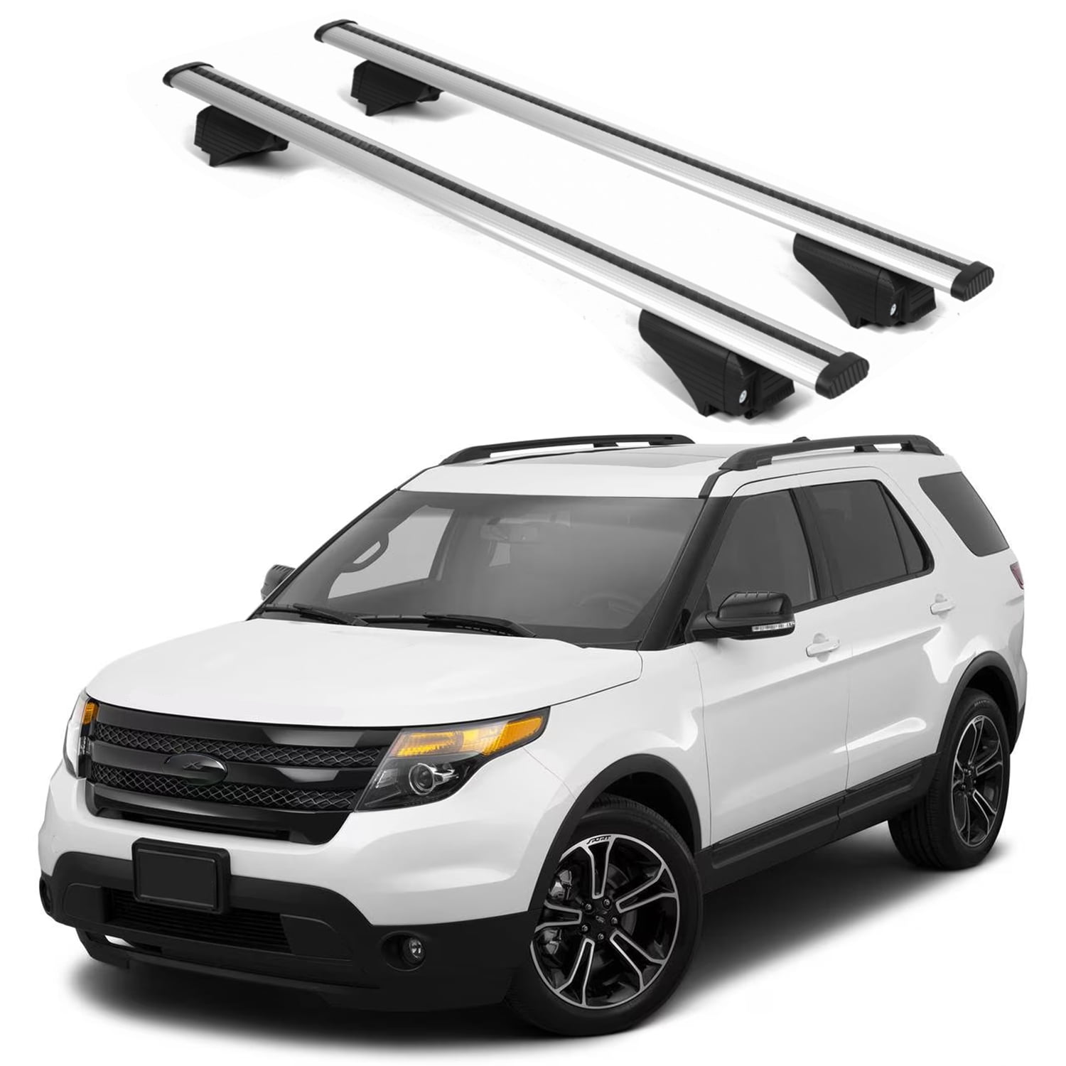 ERKUL Roof Rack Cross Bars for Ford Explorer 2011-2015 | Aluminum ...