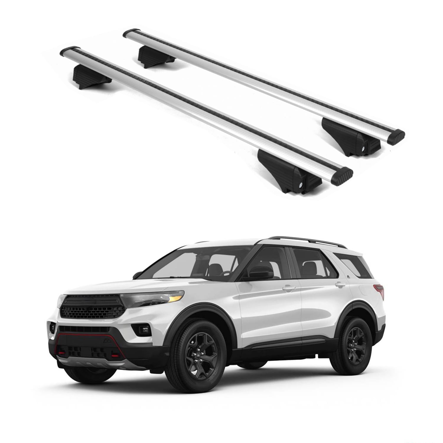 ERKUL Roof Rack Cross Bars for Ford Explorer 2020-2025 | Aluminum ...