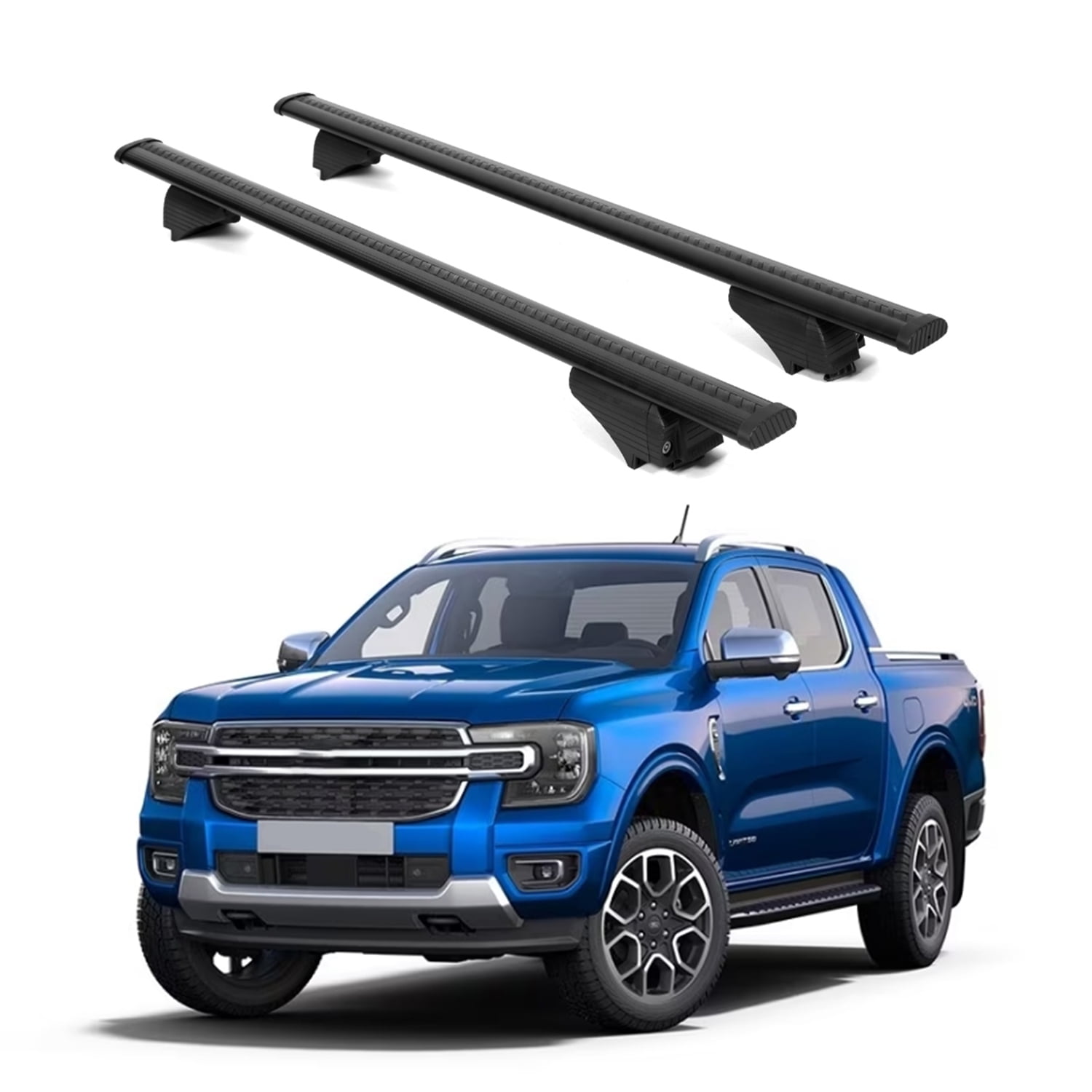 ERKUL Roof Rack Cross Bars for Ford Ranger 2019-2023 | Aluminum ...