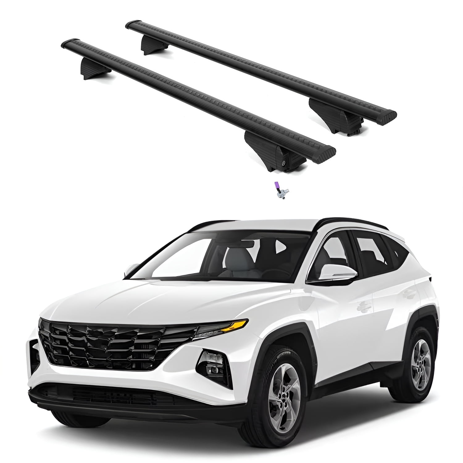 ERKUL Roof Rack Cross Bars for Hyundai Tucson 2022-2024 | Aluminum ...
