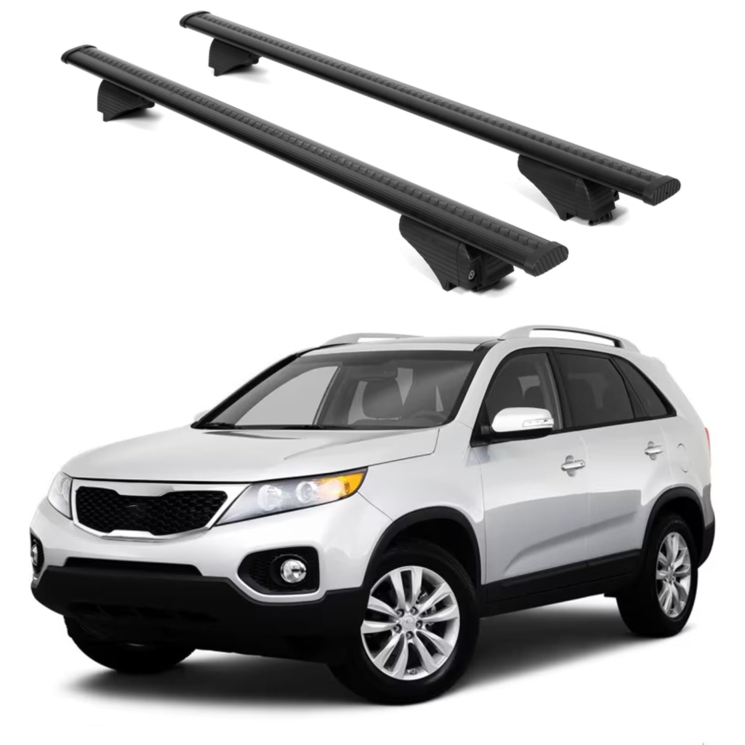 ERKUL Roof Rack Cross Bars for Kia Sorento 2011-2015 | Aluminum ...