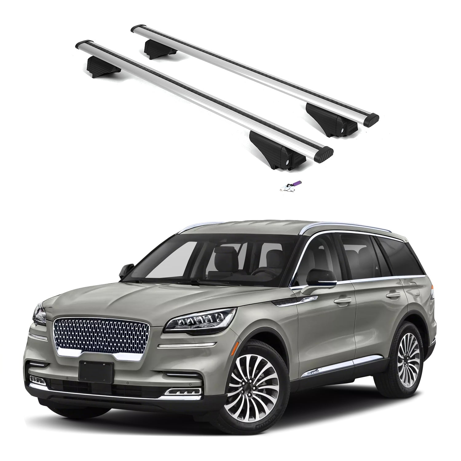 ERKUL Roof Rack Cross Bars for Lincoln Aviator 2020-2025 | Aluminum ...