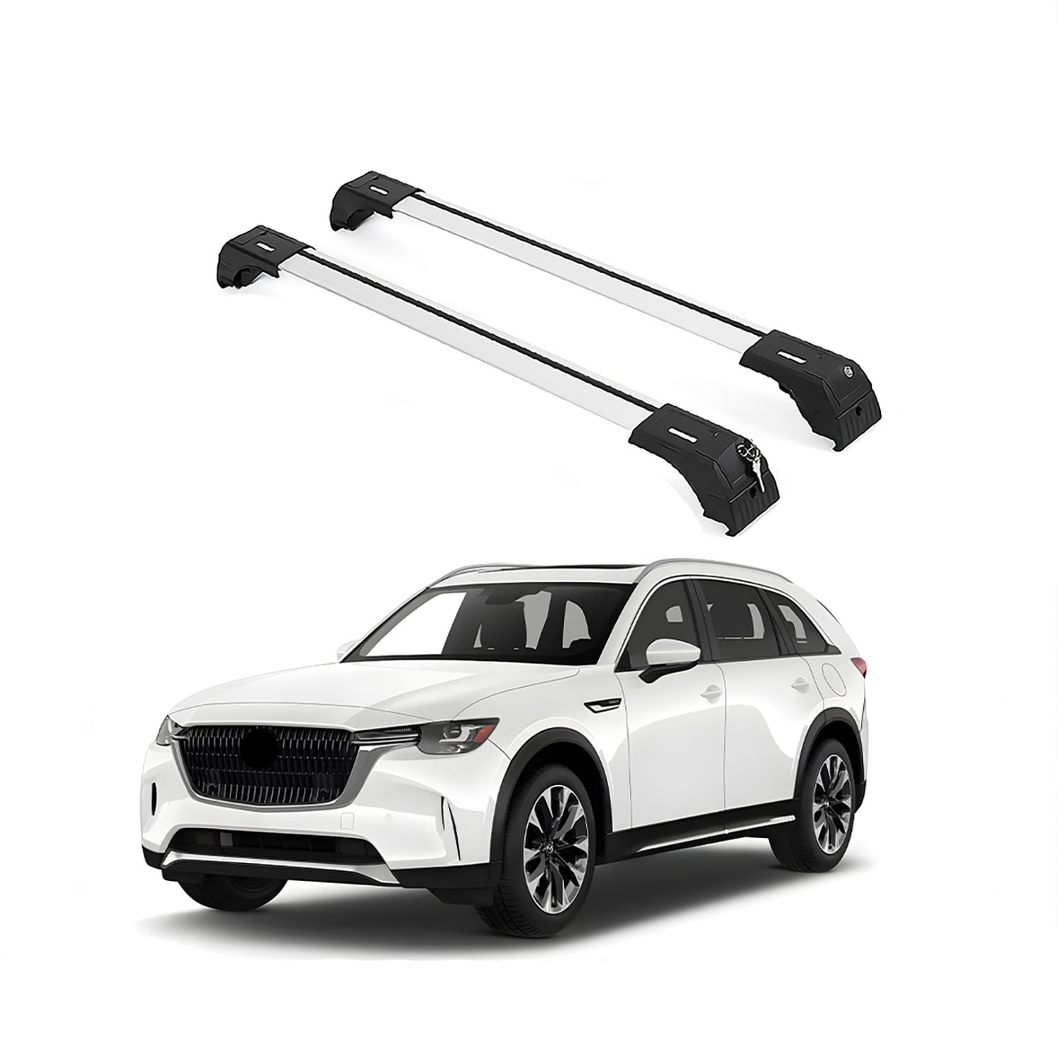 ERKUL Roof Rack Cross Bars for Mazda CX-90 2024 | Aluminum Crossbars ...
