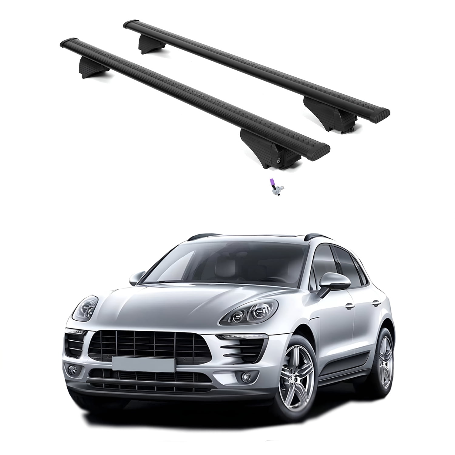 ERKUL Roof Rack Cross Bars for Porsche Macan 2014-2024 | Aluminum ...