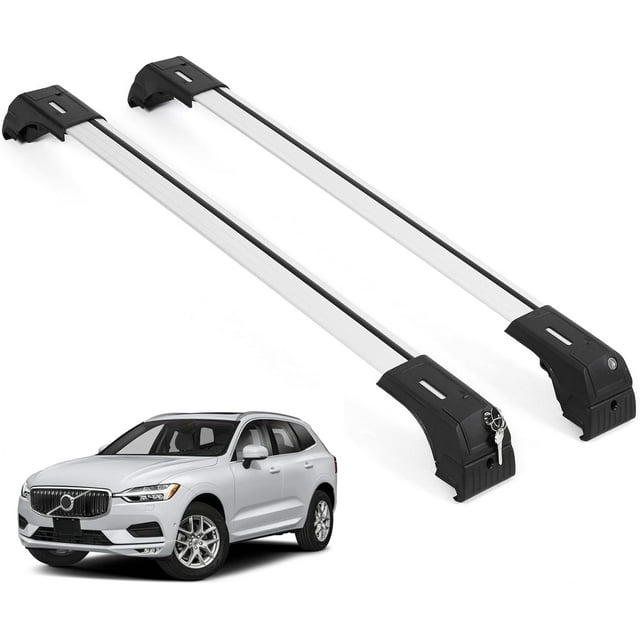 ERKUL Roof Rack Cross Bars for Volvo XC60 2018-2024 | Anti-Theft Lock ...