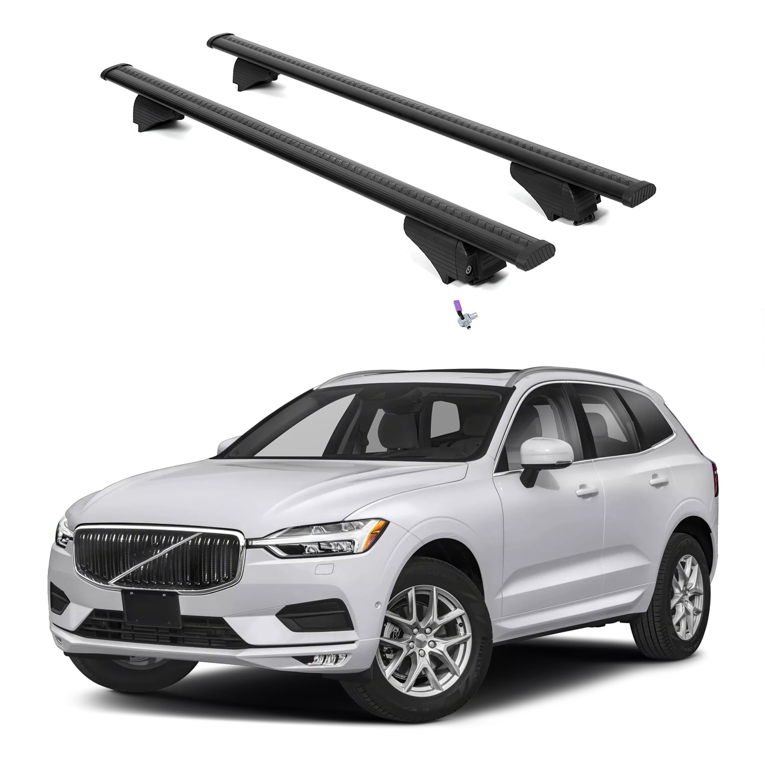 ERKUL Roof Rack Cross Bars for Volvo XC60 2018-2025 | Aluminum ...
