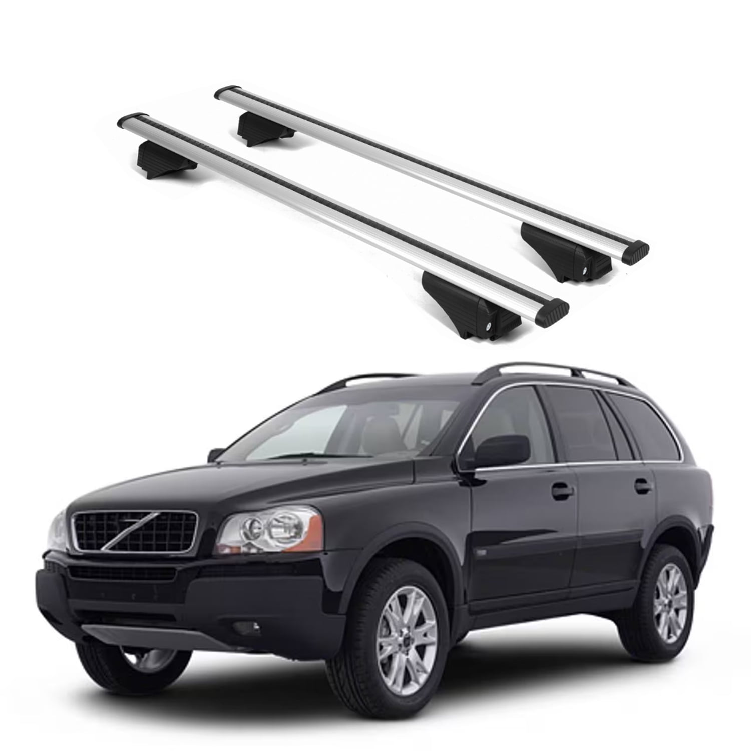 ERKUL Roof Rack Cross Bars for Volvo XC90 2003-2014 | Aluminum ...