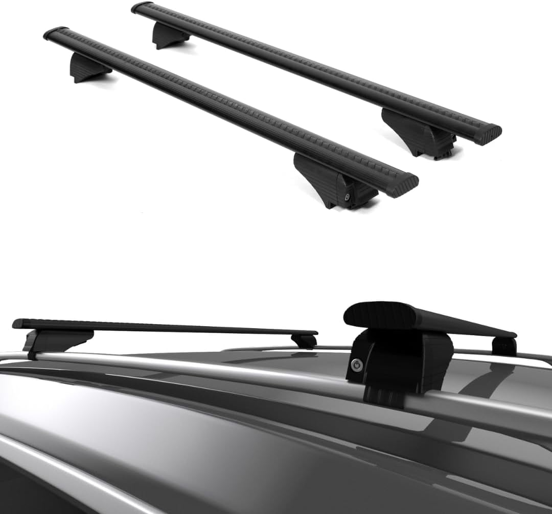 ERKUL Universal Roof Rack Cross Bars - 50" Crossbars Fits Raised Side ...