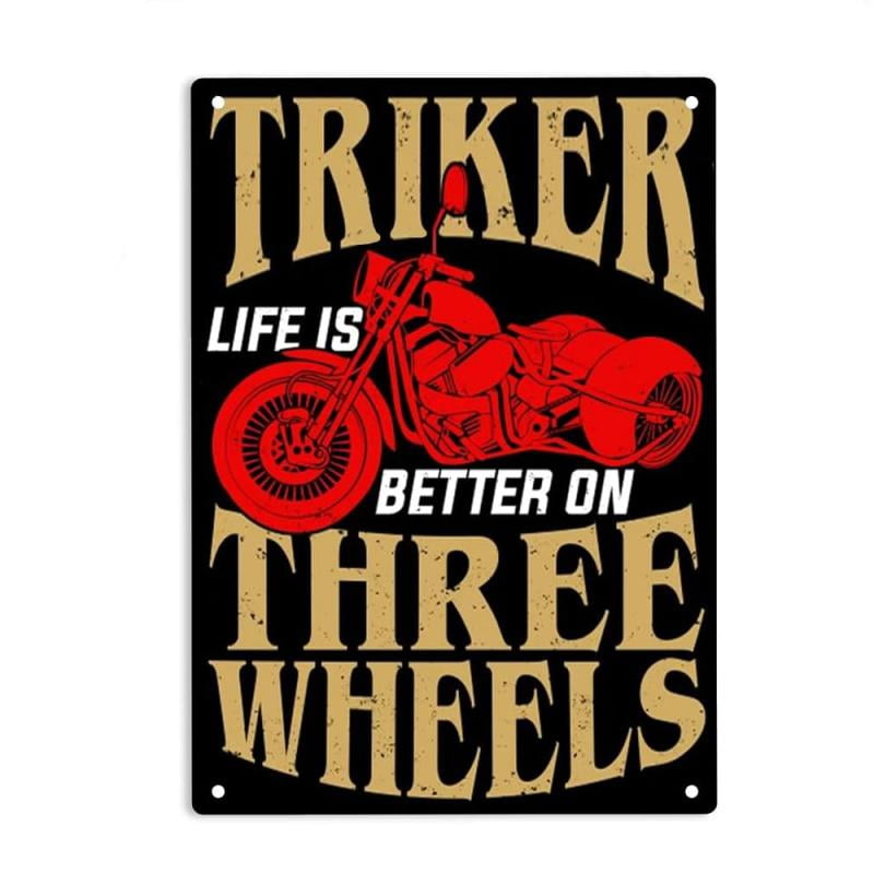 ERMUHEY Triker Life Is Better on There Wheels Trike Motorized Tricycle ...