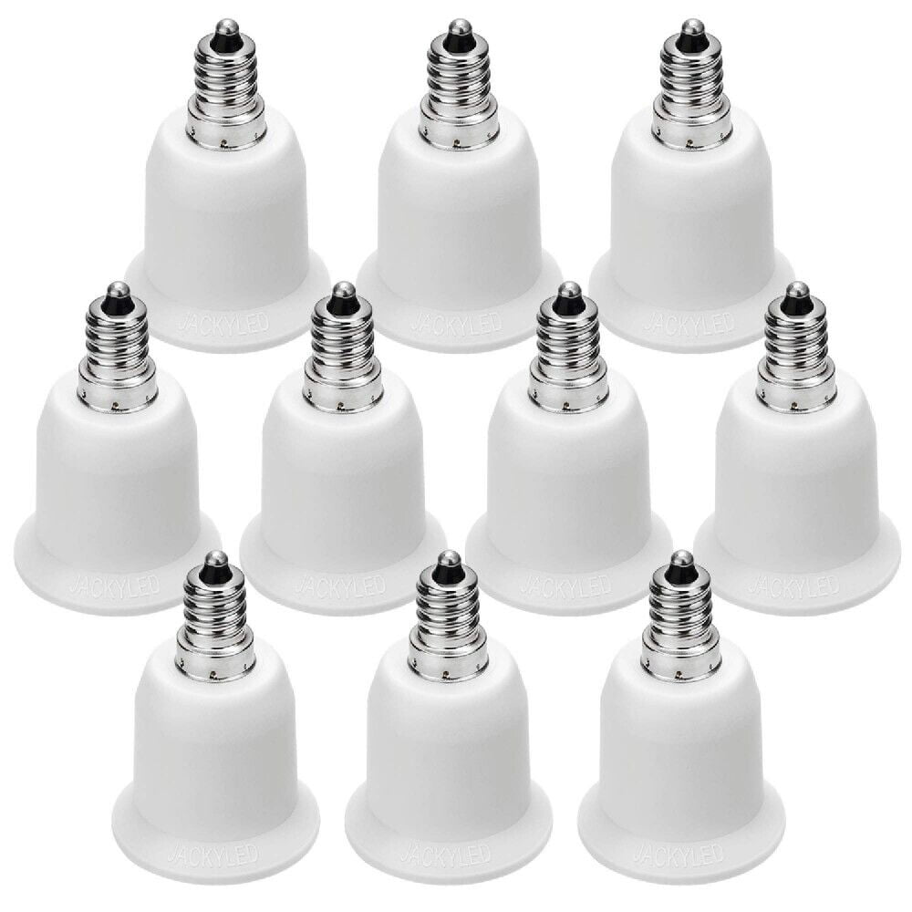 EROCK 10 Pack E12 to E26 / E27 Socket Adapter Chandelier Converter ...