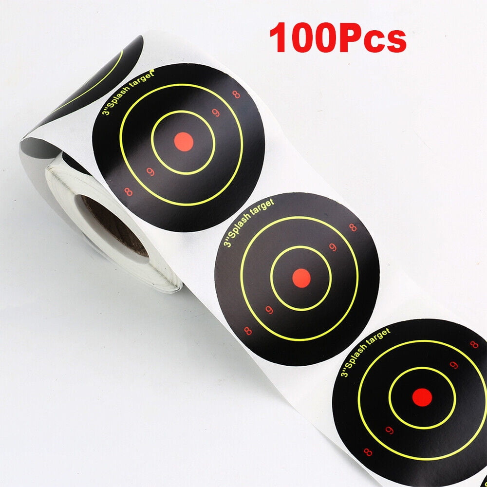 EROCK 100PCS 3" Target Paper Adhesive Paper Splatter Target Sticker ...
