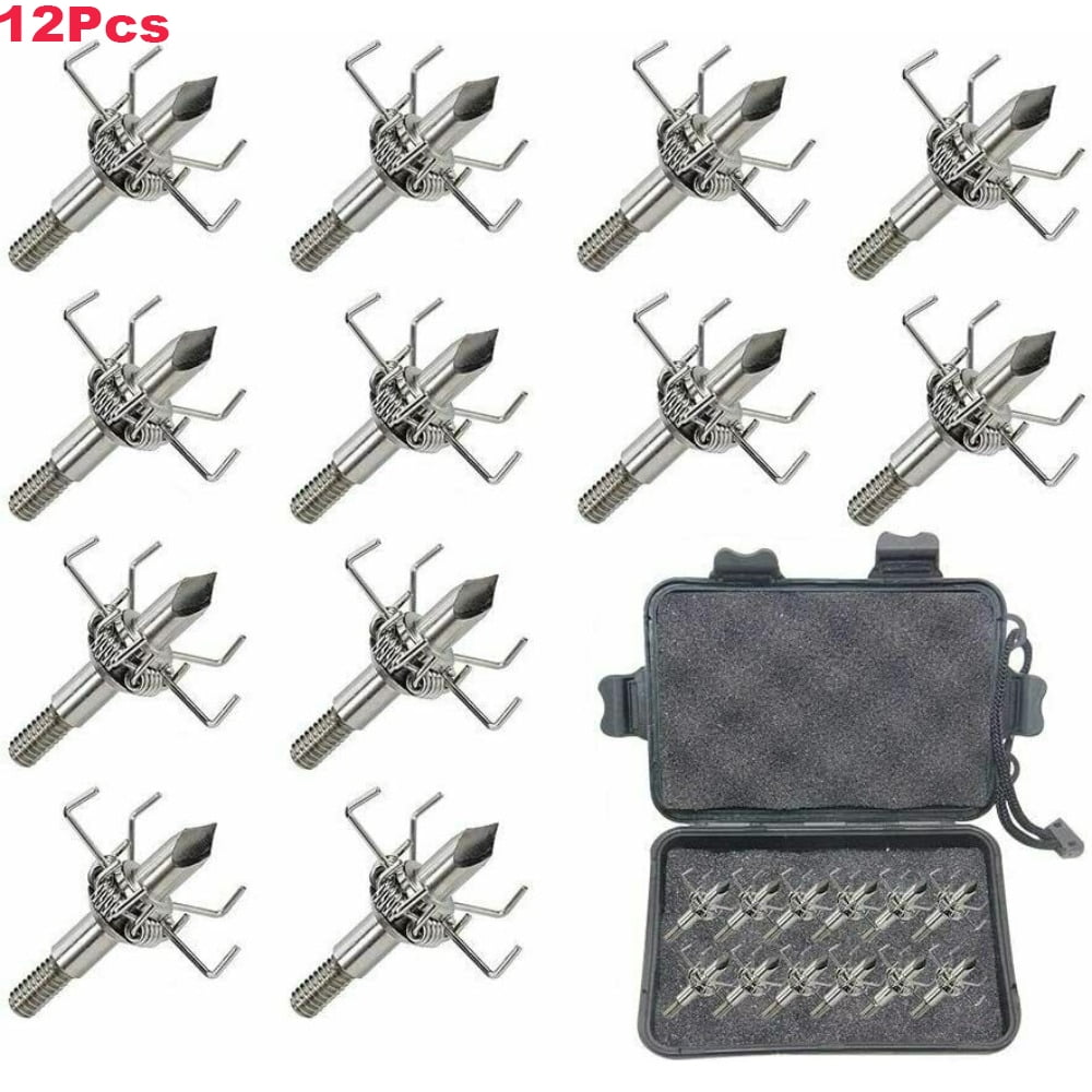 EROCK 12X Archery Judo Broadheads Points Tips 100 Grain Paw Point 4mm ...