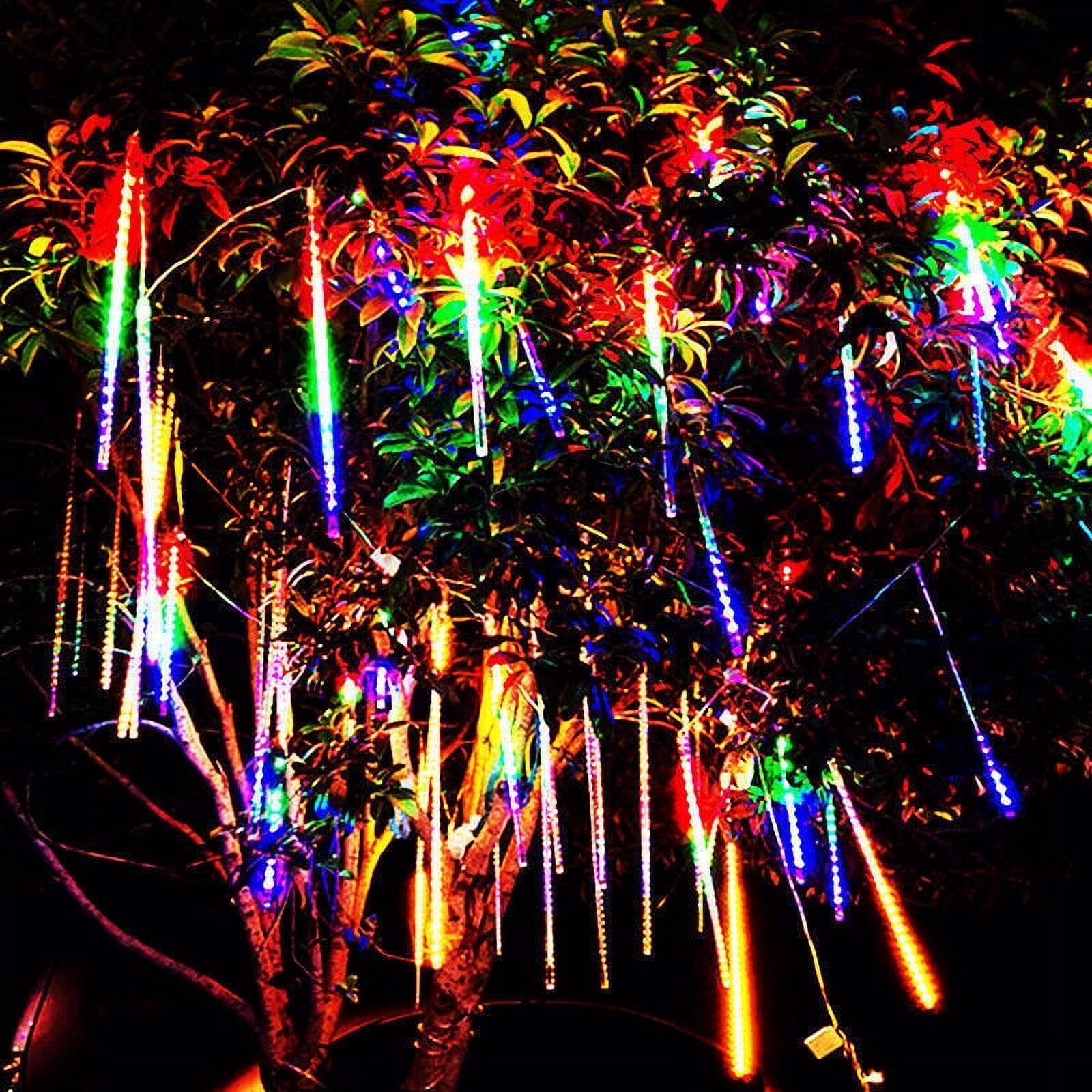 EROCK 192 LED Meteor Shower Lights Fairy String Light Falling Rain Tree ...