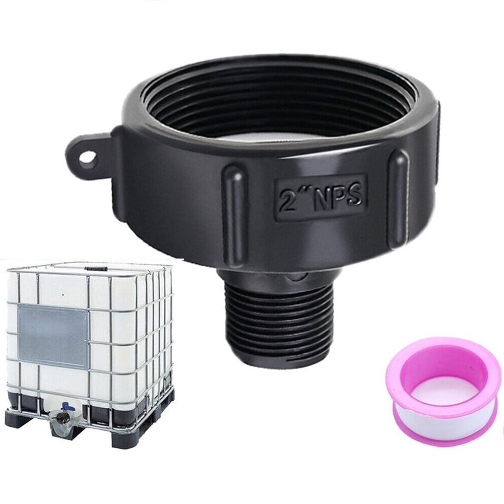 EROCK 275/330 Gallon IBC Tote Water Tank Drain Adapter 2 NPT (NPS ...