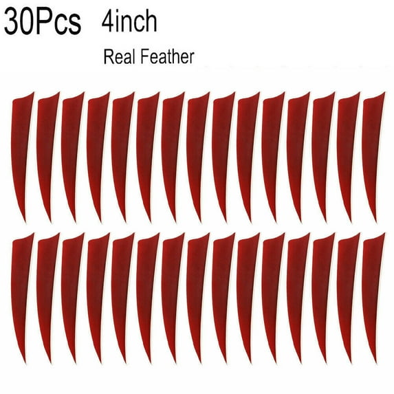 EROCK 30Pcs 4" Archery Arrow Bow Arrow DIY Feather Natural Fletching ...