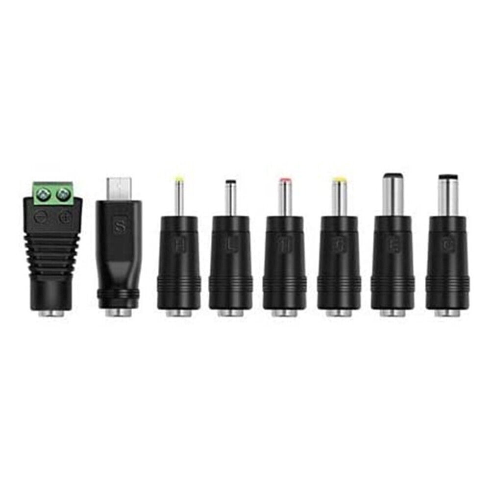 EROCK 8Pcs AC DC Power Charger Tips Jack Plugs Adapter Universal For ...