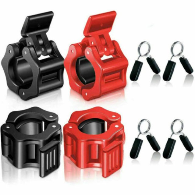 EROCK 8Pcs Barbell Clamps Set Clamps Spring Clips Weight Clips For ...