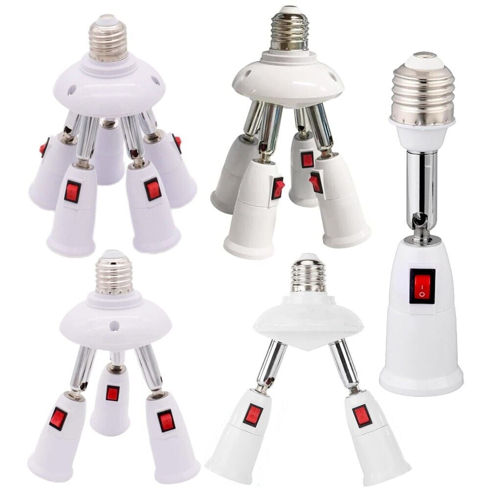 EROCK E26/E27 Connector with Switch Light Bulb Socket Splitter ...