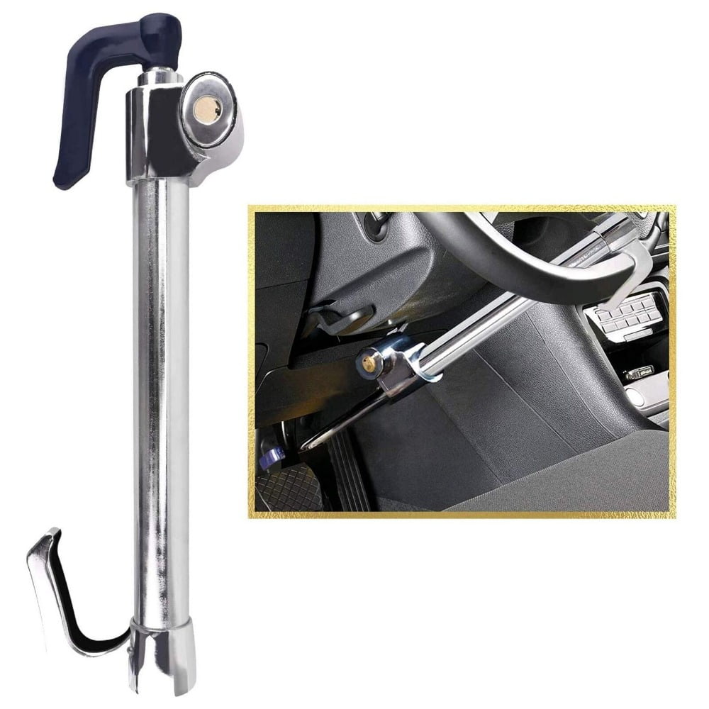 EROCK Retractable Steering Wheel Brake Lock Anti-Theft Car Clutch Pedal ...