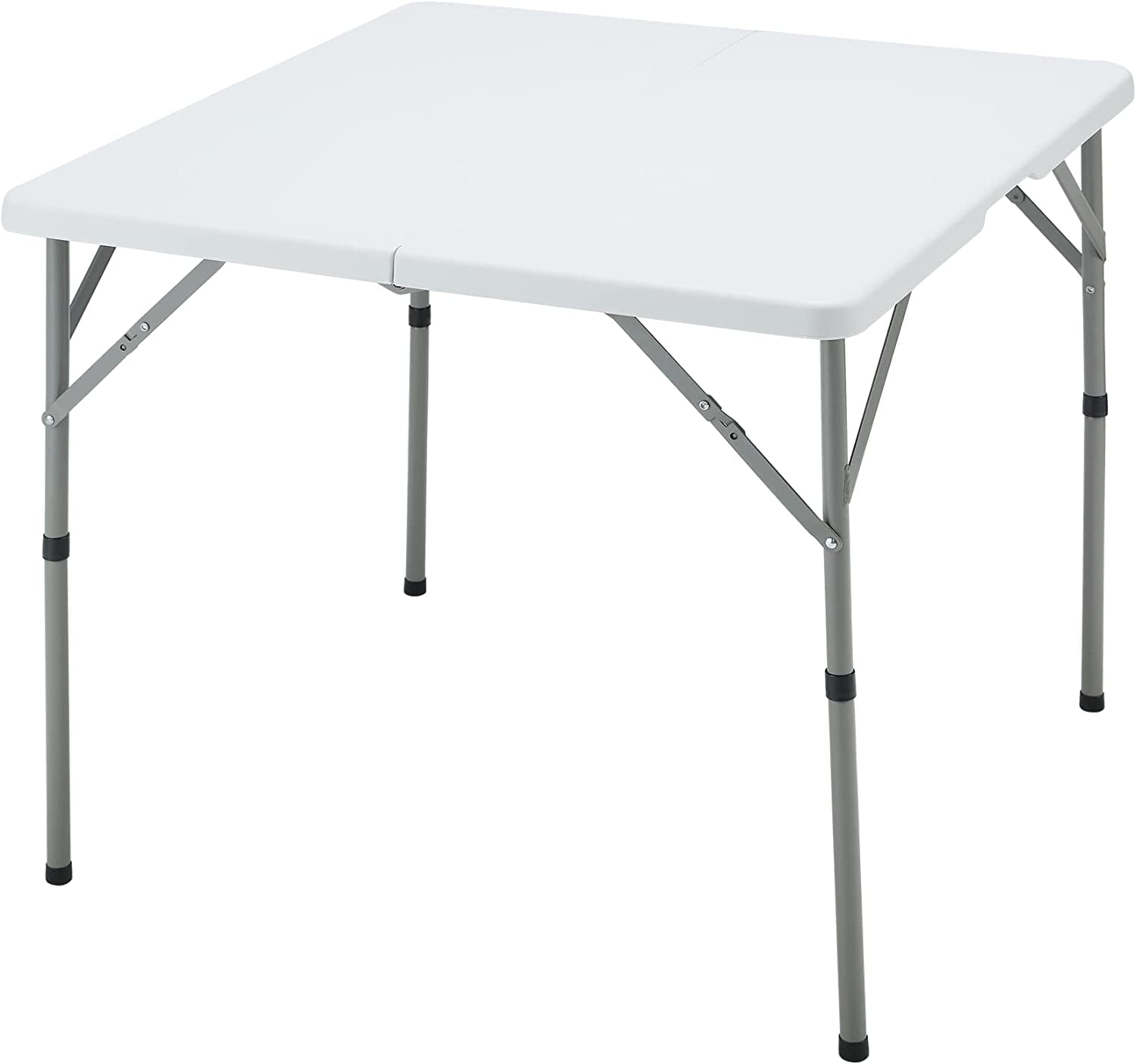 EROMMY Folding Picnic Table, 4ft Square Portable Plastic Folding Table ...