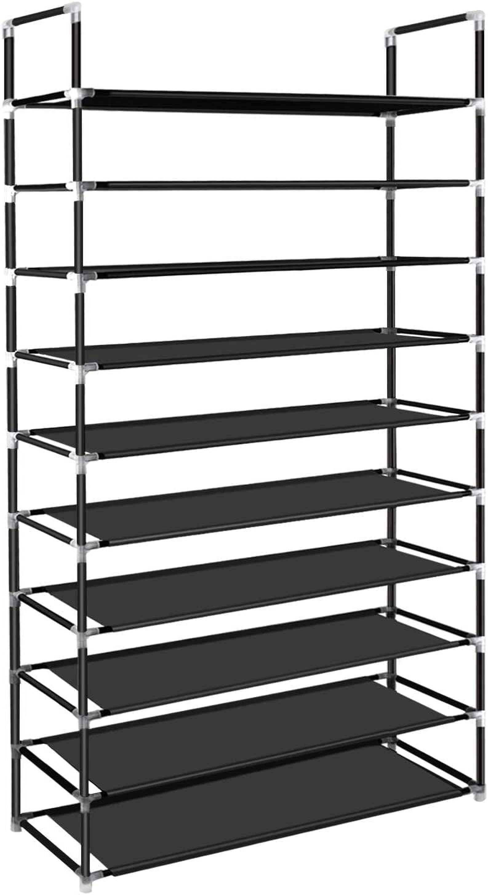 ERONE Shoe Rack Organizer, Tall Shoe Storage for Closets Non-Woven ...