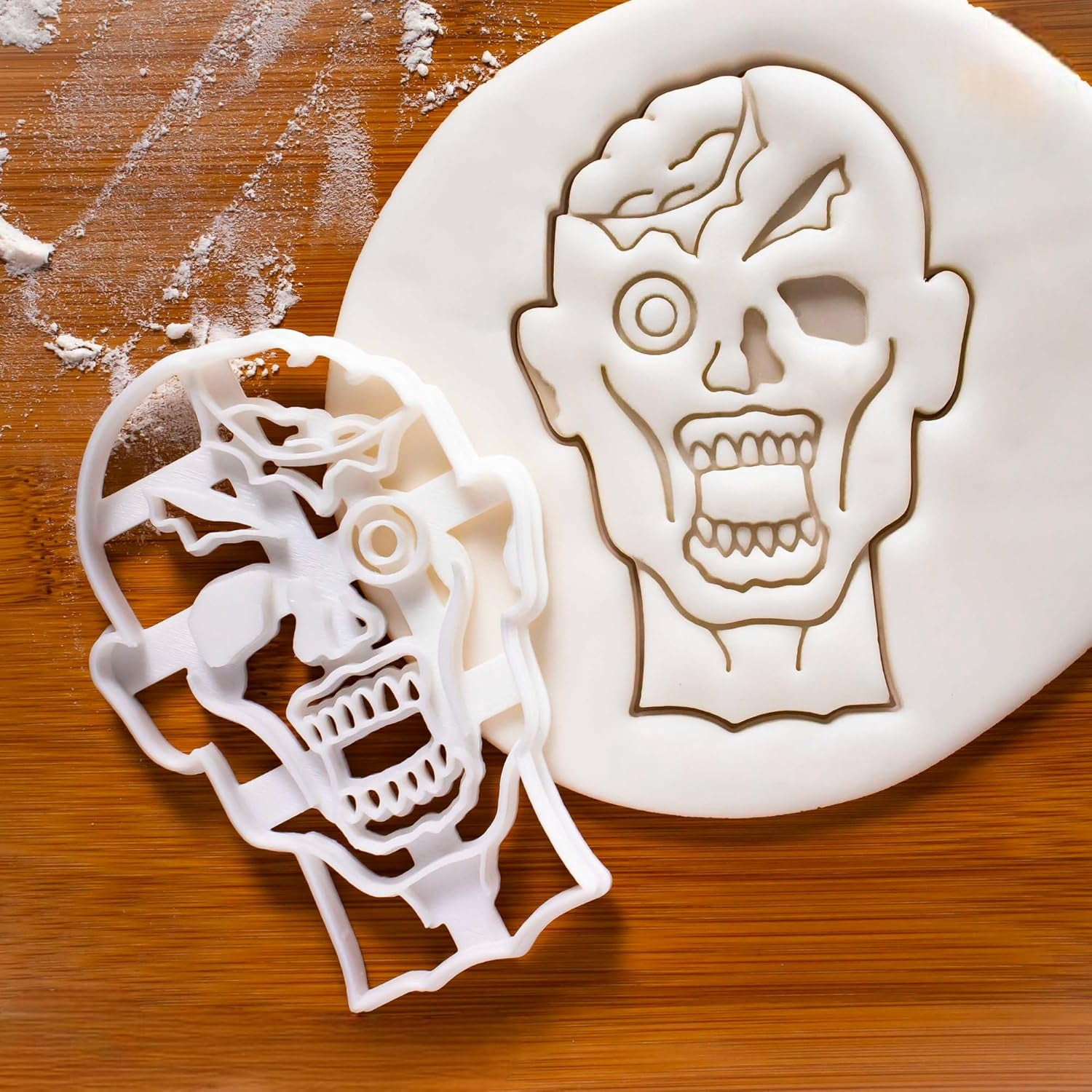EROTNGO Zombie Head Cookie Cutter for Halloween Party Treats Spooky ...