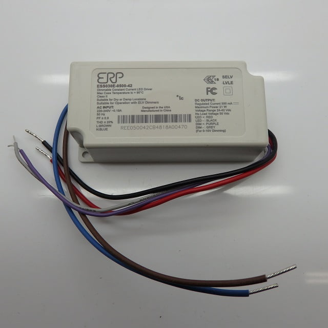 ERP Single 6-Pin Dimmable Constant Current LED Driver ESS030E-0500-42 ...