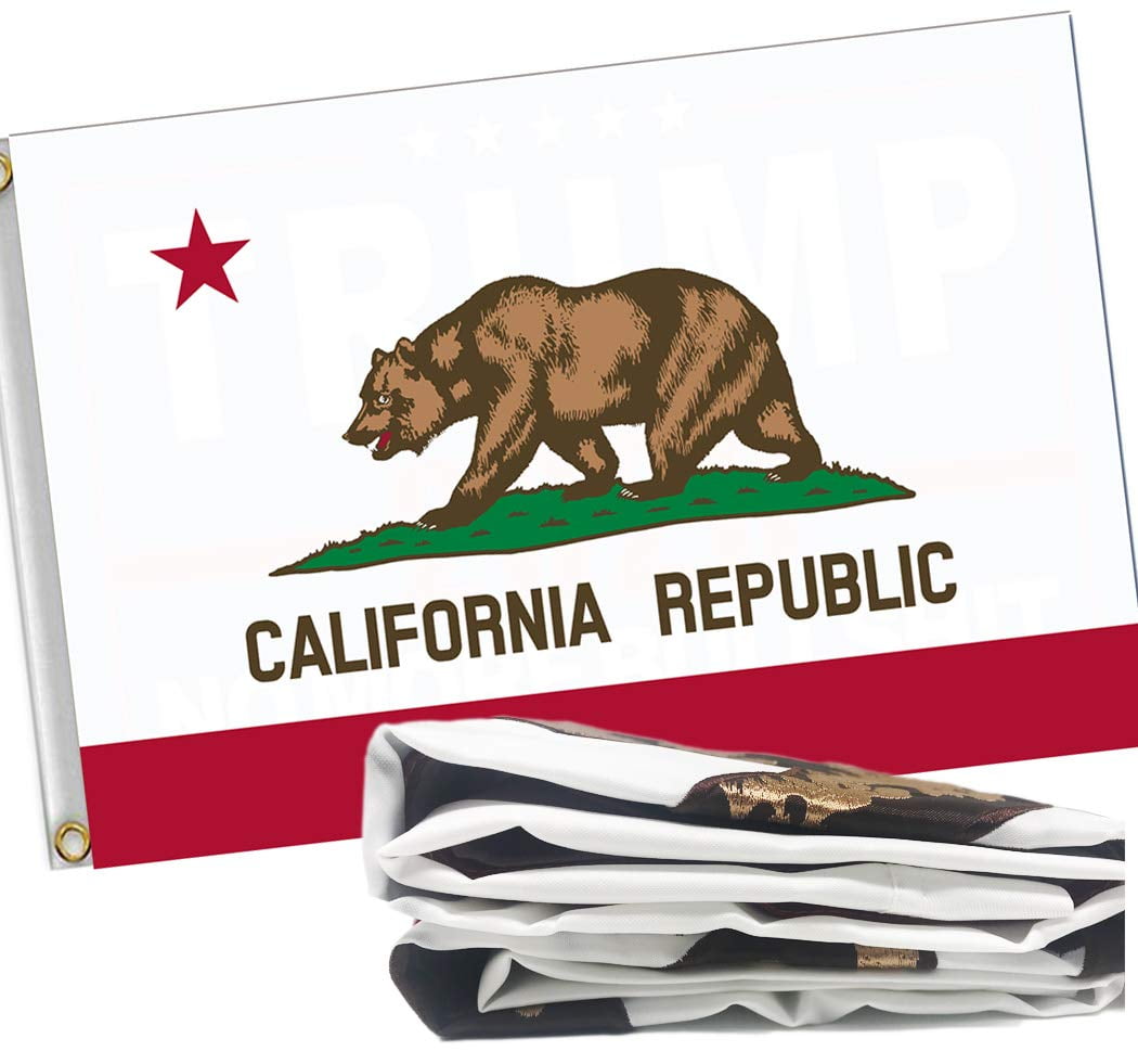 ERT California Flag Double Sided 3x5 Ft Outdoor Embroidered Durable ...
