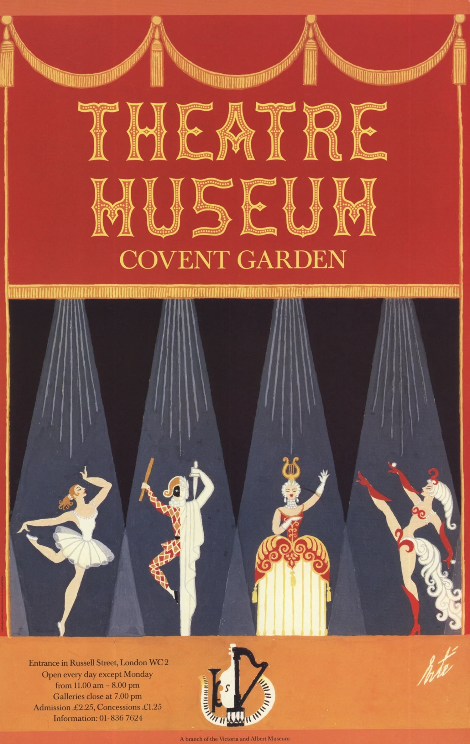 ERTE Theatre Museum Covent Garden, 1975 - Walmart.com