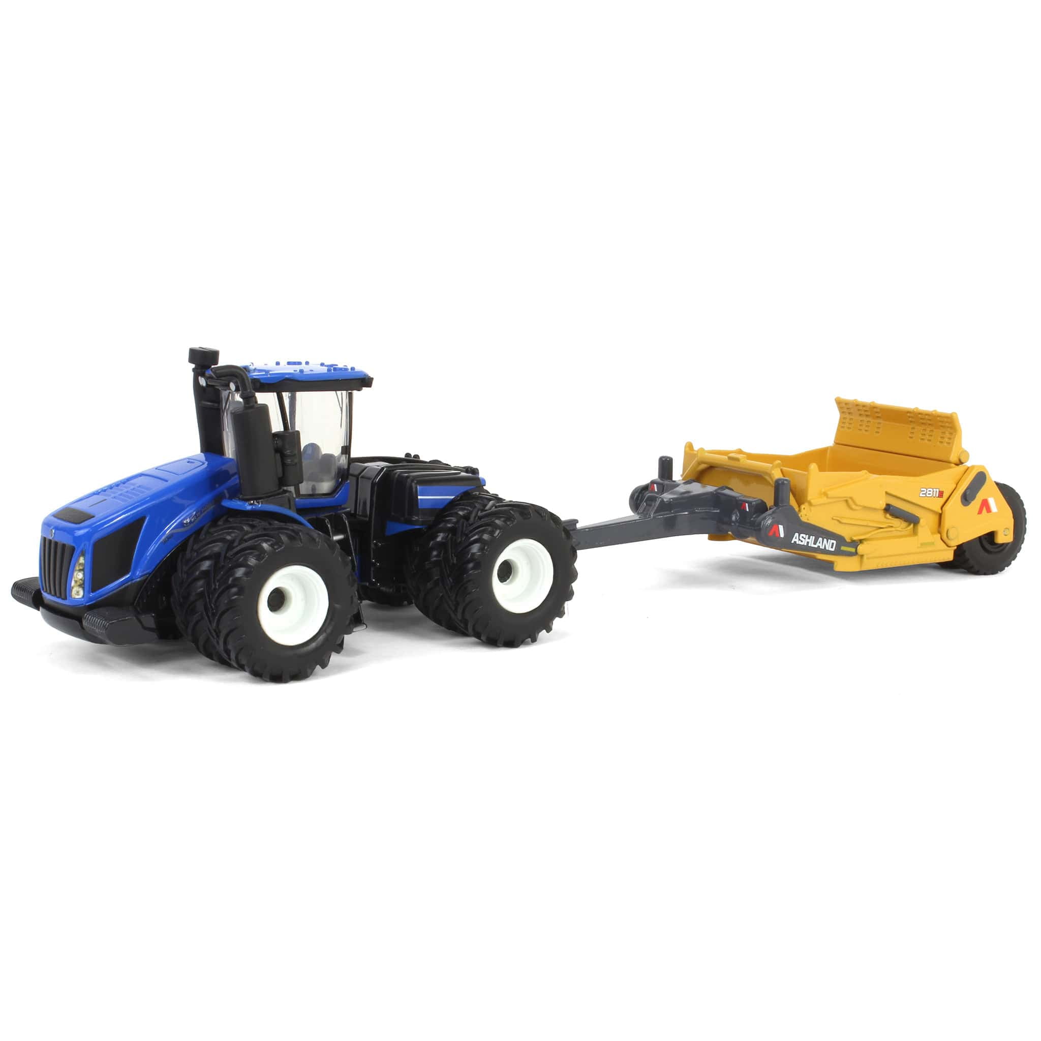 ERTL 1/64 New Holland T9.700 Tractor with Ashland 2811E Scraper 61009 ...