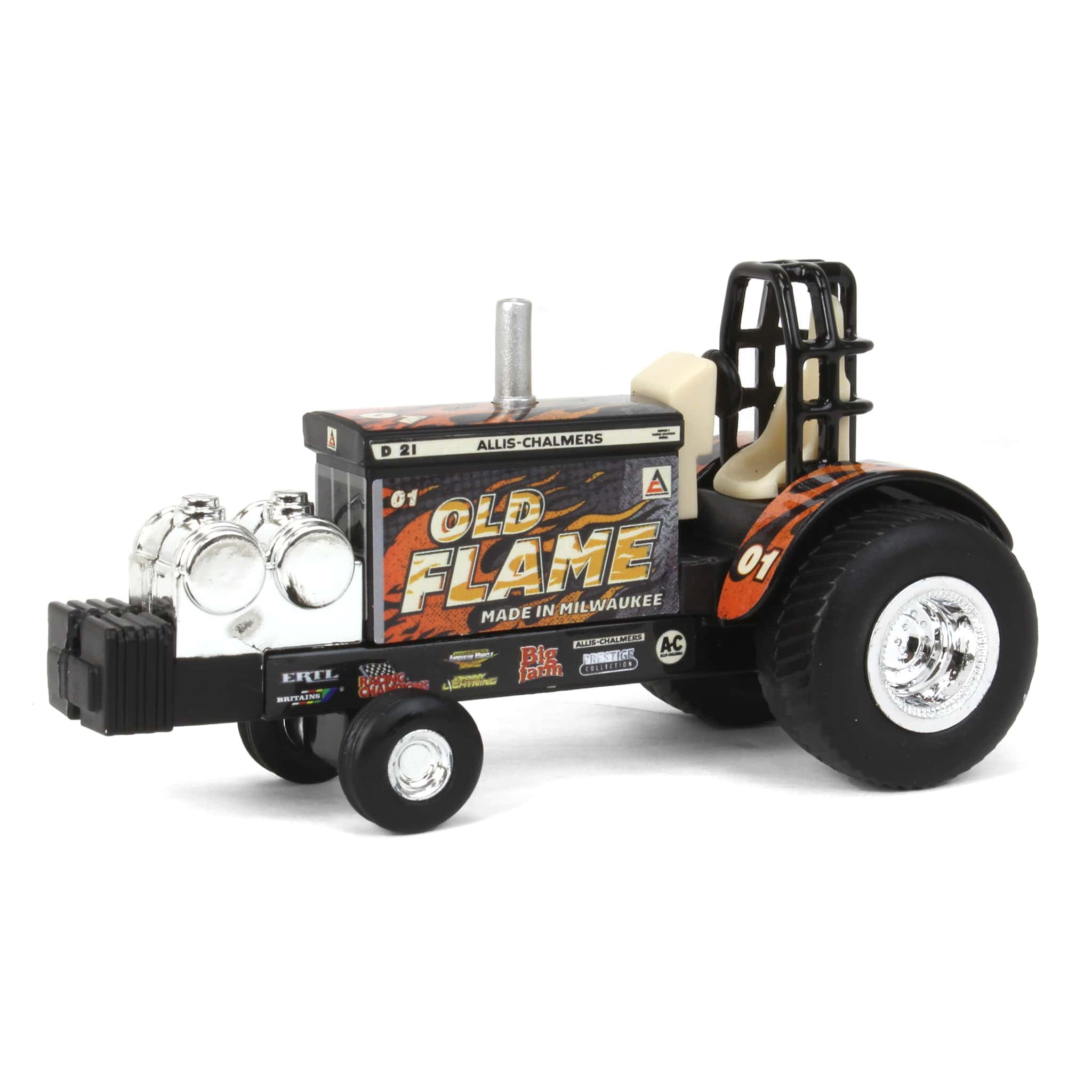 ERTL Chase Unit ~ 1/64 Allis Chalmers "Old Flame" Pulling Tractor ...
