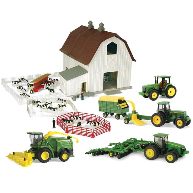 ERTL Deluxe Bundle 1/64 ERTL Dairy Farm Play Set with John Deere Die ...