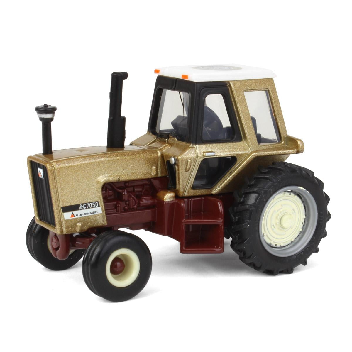 ERTL Gold Metallic Chase Unit 1/64 Allis Chalmers 7050 Maroon Belly ...