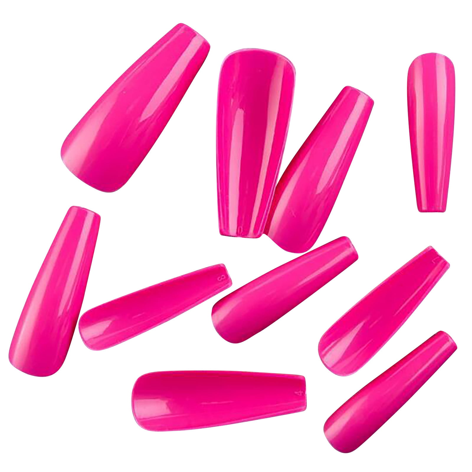 ERTUTUYI Nail Care 100Pc Of Matte Ballet Nails Long Nail Art Patches ...