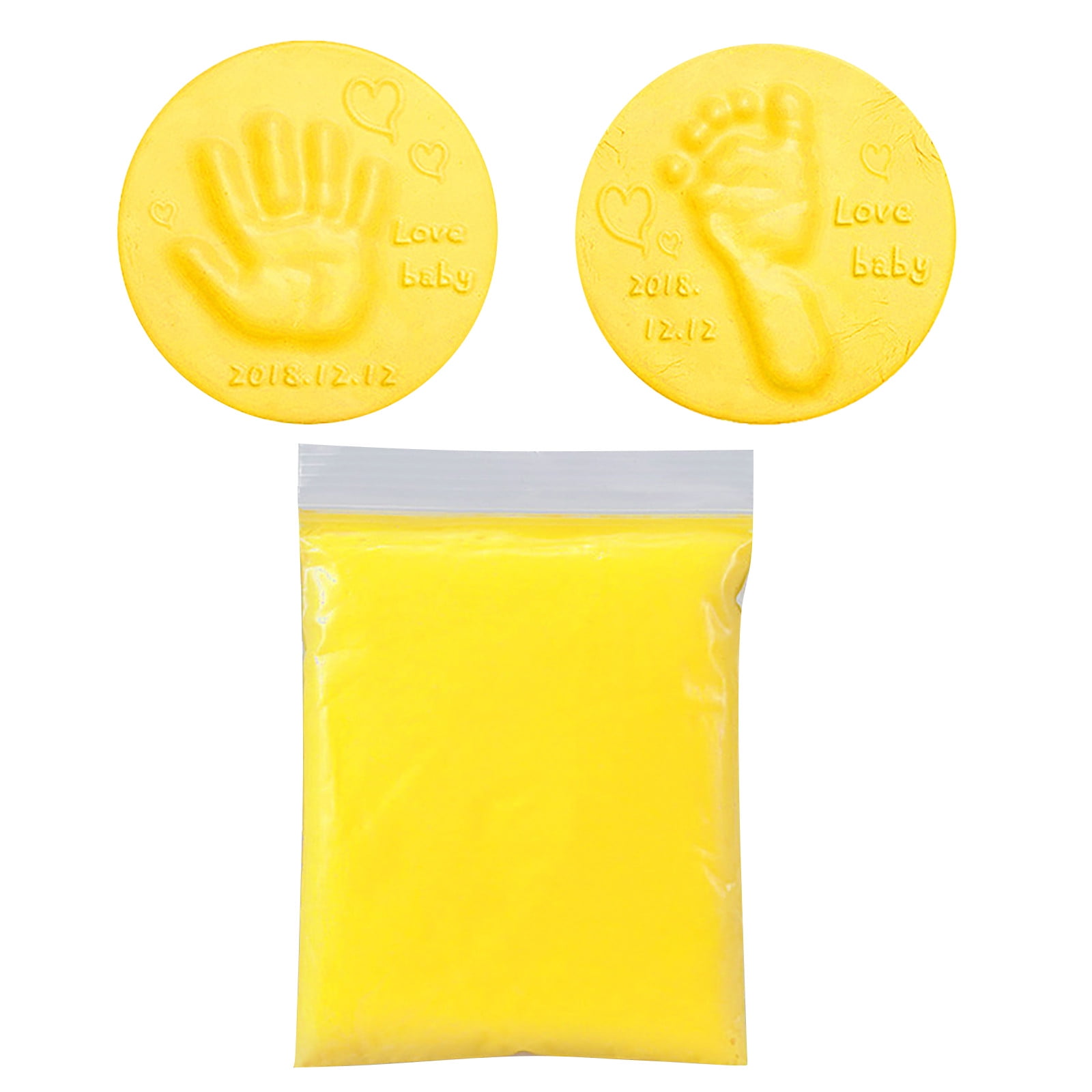 ERTUTUYI Baby Care Air Drying Soft Clay Baby Handprint Footprint ...