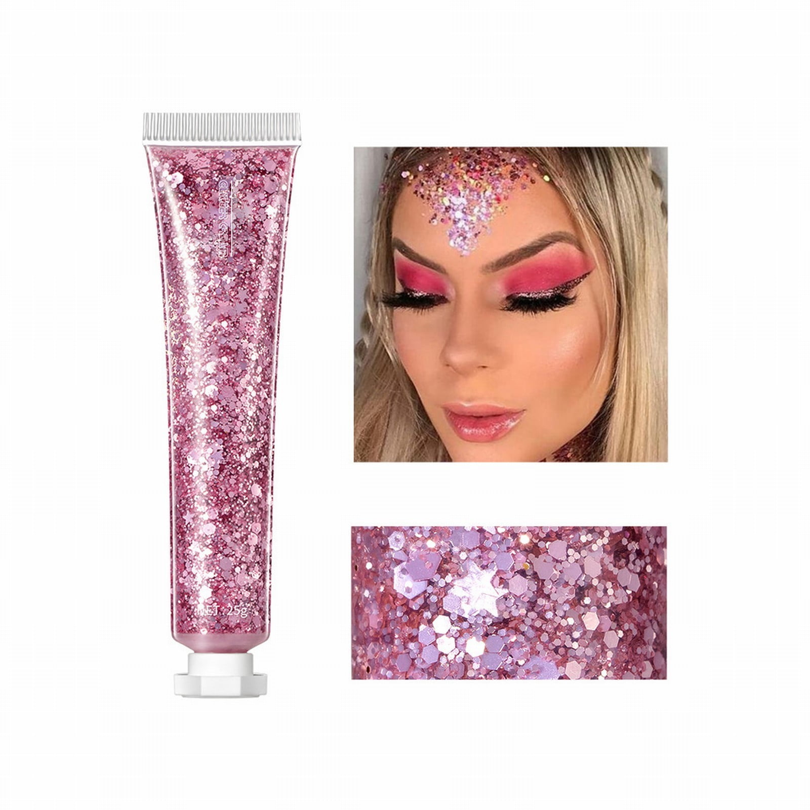 ERTUTUYI Eyeshadow Burst Eye Shadow Sequin Face Body Polarized Glitter ...