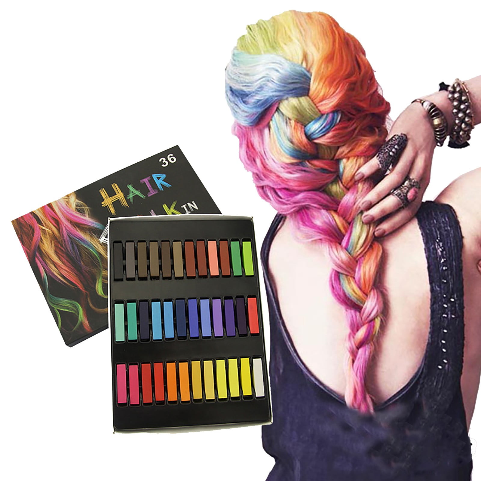 ERTUTUYI Temporary Hair Color Disposable Hair Dyeing Stick Paste Since ...