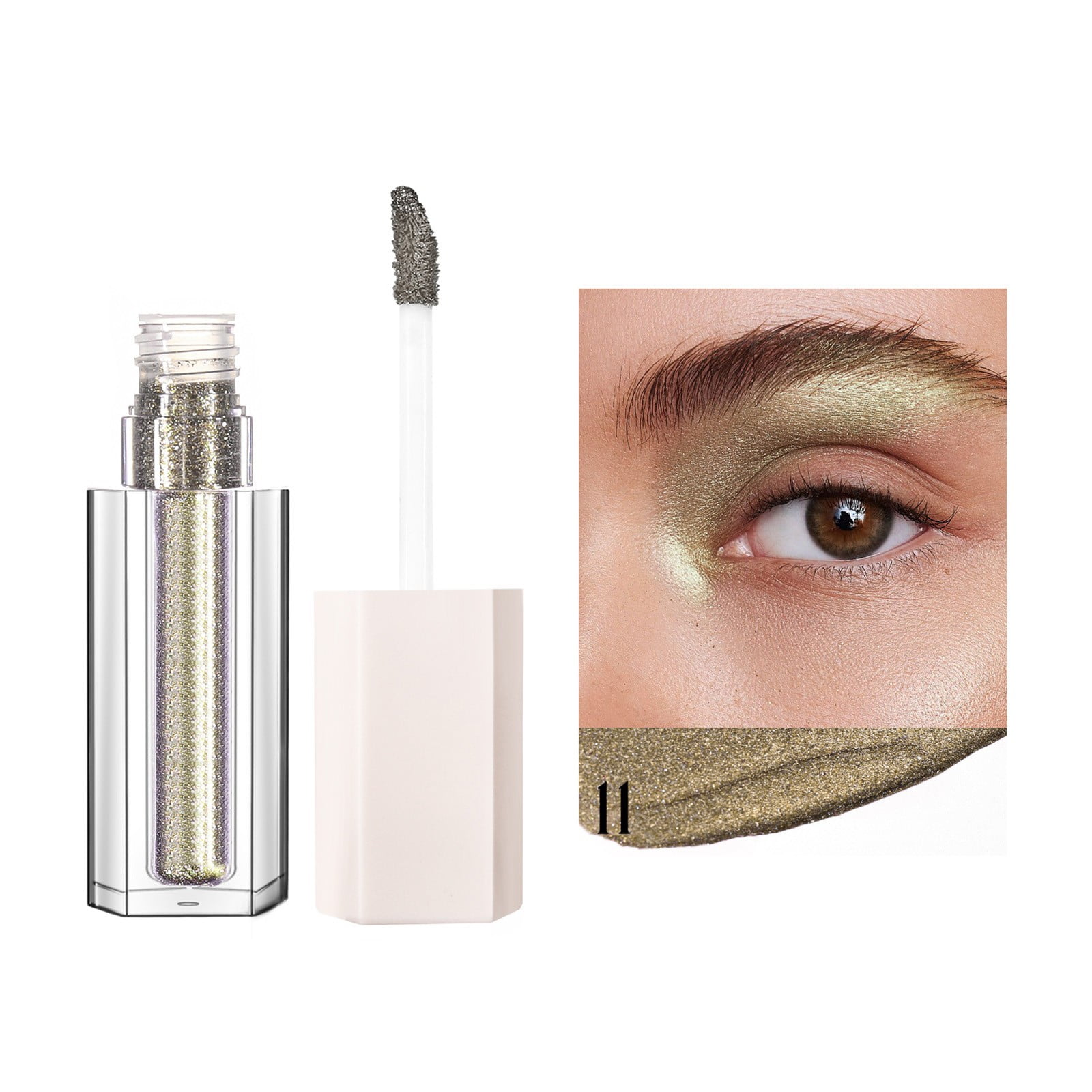 ERTUTUYI Eyeshadow 12 Color Sparkling Eye Shadow Pearlescent Polarized ...