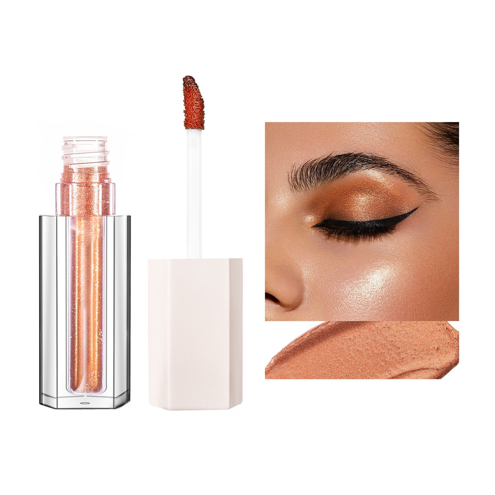 ERTUTUYI Liquid Eyeshadow Eyeshadow 12 Colors Shine Bright Eye Shadow ...