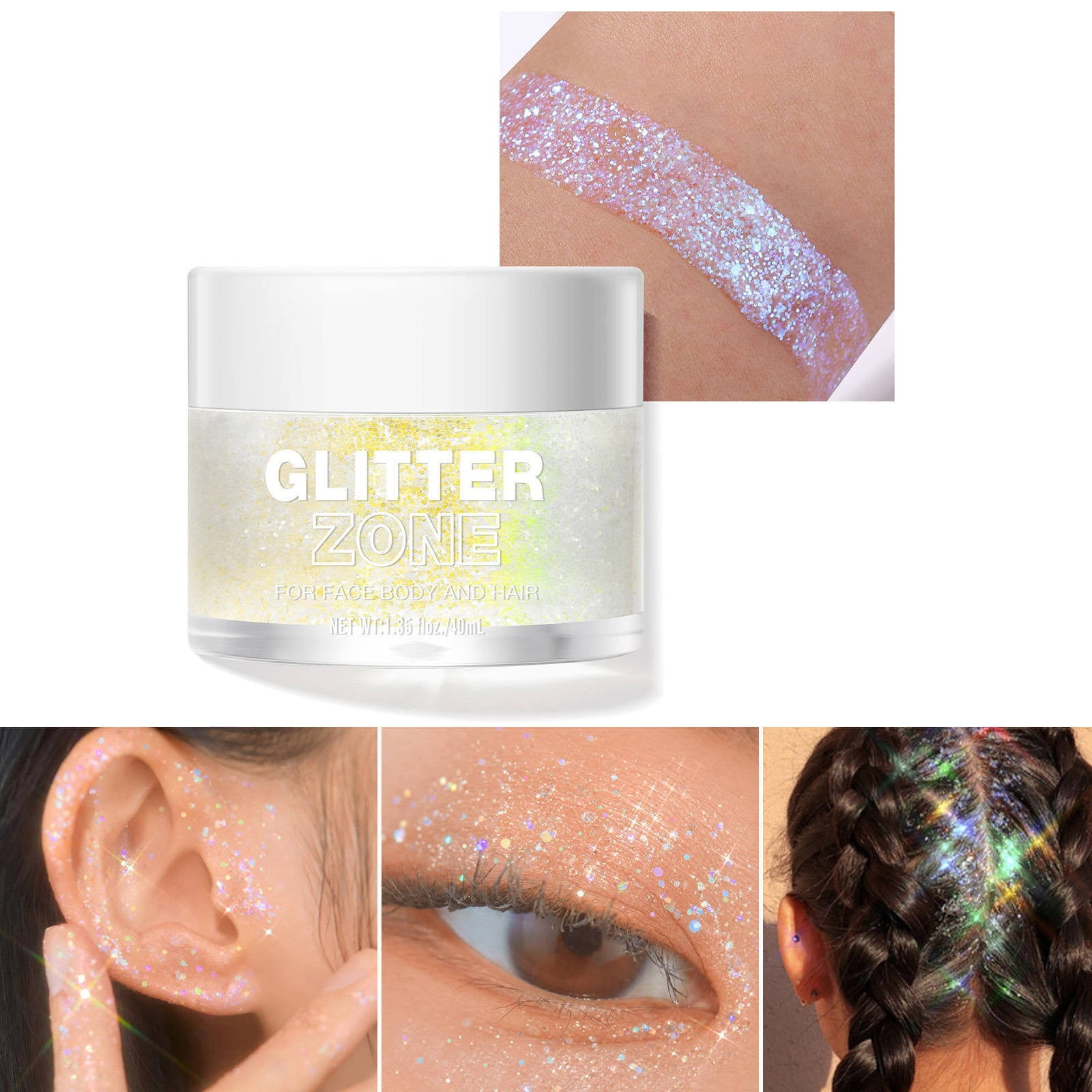 ERTUTUYI Liquid Eyeshadow Eyeshadow 4 Color Colorful Highlight Gel ...