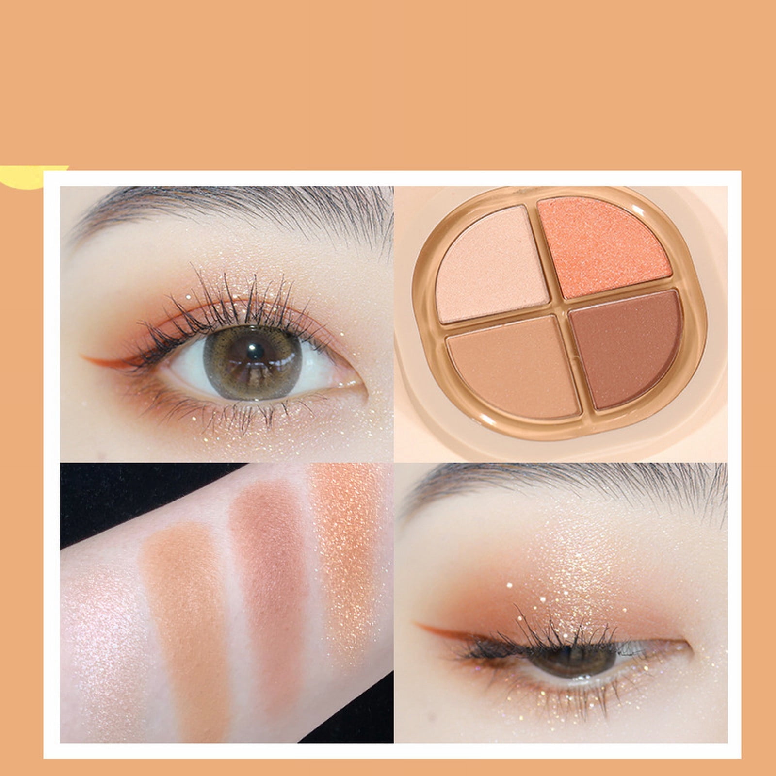 ERTUTUYI Cosmetics Eyeshadow 4 Color Eyeshadow Pearlescent Delicate ...
